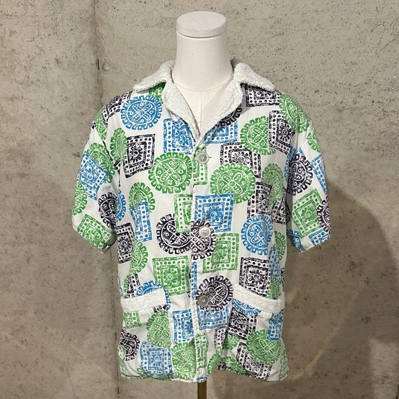 Towncraft | Shirts | Towncraft Penneys 96s Terry Cloth Mod Print Shirt ...